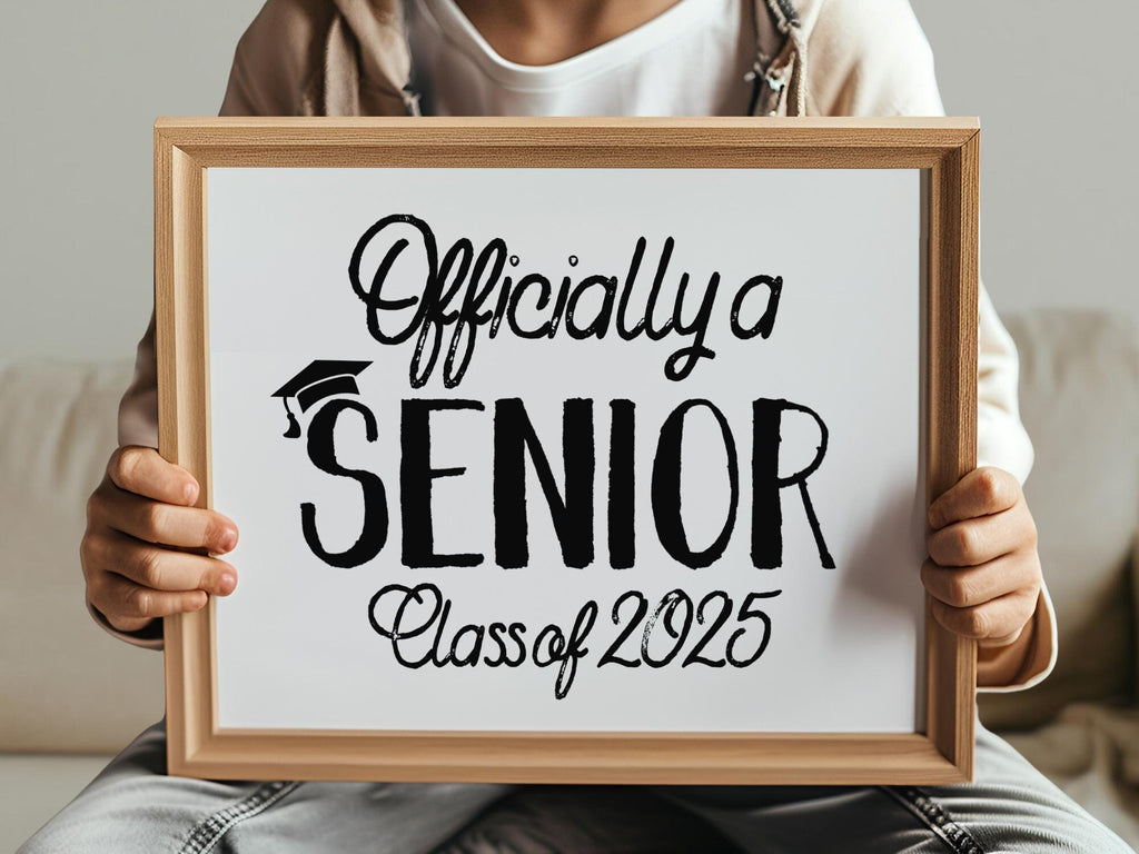 First Day Of Senior Year Sign PRINTABLE Class Of 2025, 12th Grade Sign