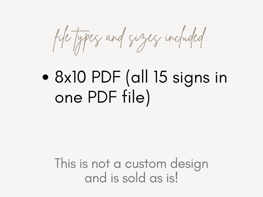 15 First Day Of School Signs BUNDLE PRINTABLE 1st-12th Grade, Preschoo