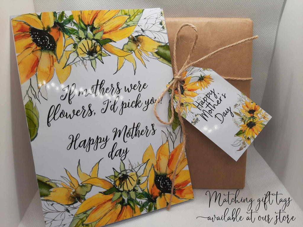 Happy Mother's Day Card Printable Sunflower