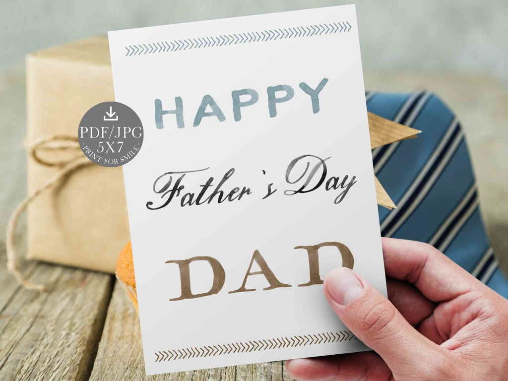 Printable Fathers Day Happy Card