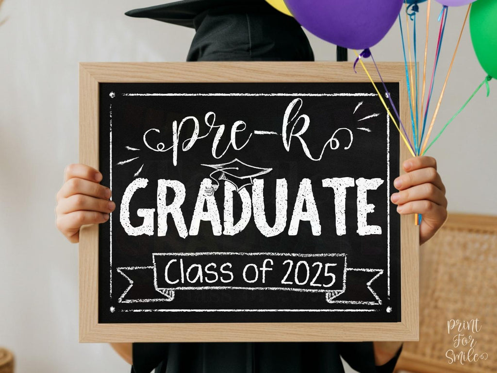 Pre-K Graduate Sign Printable Graduation 2025
