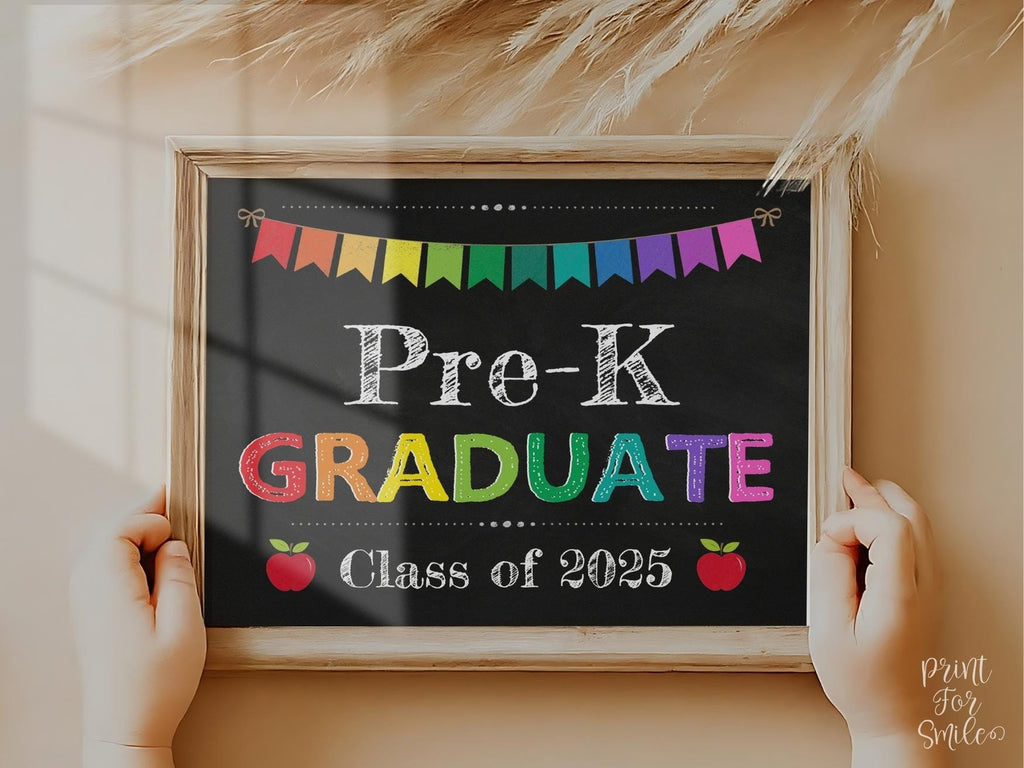 PRINTABLE Pre-K Graduate Sign, Graduation Sign, Last Day Of Pre-K Sign