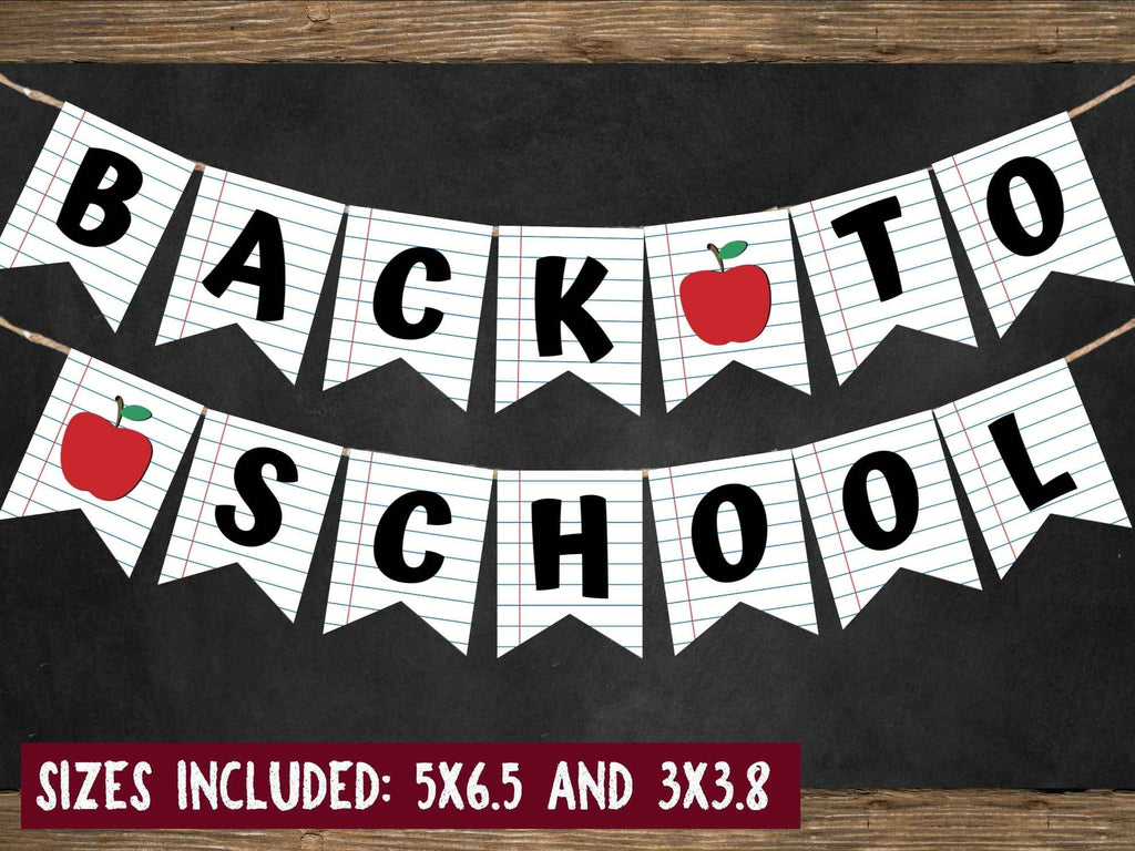 Back To School Banner PRINTABLE