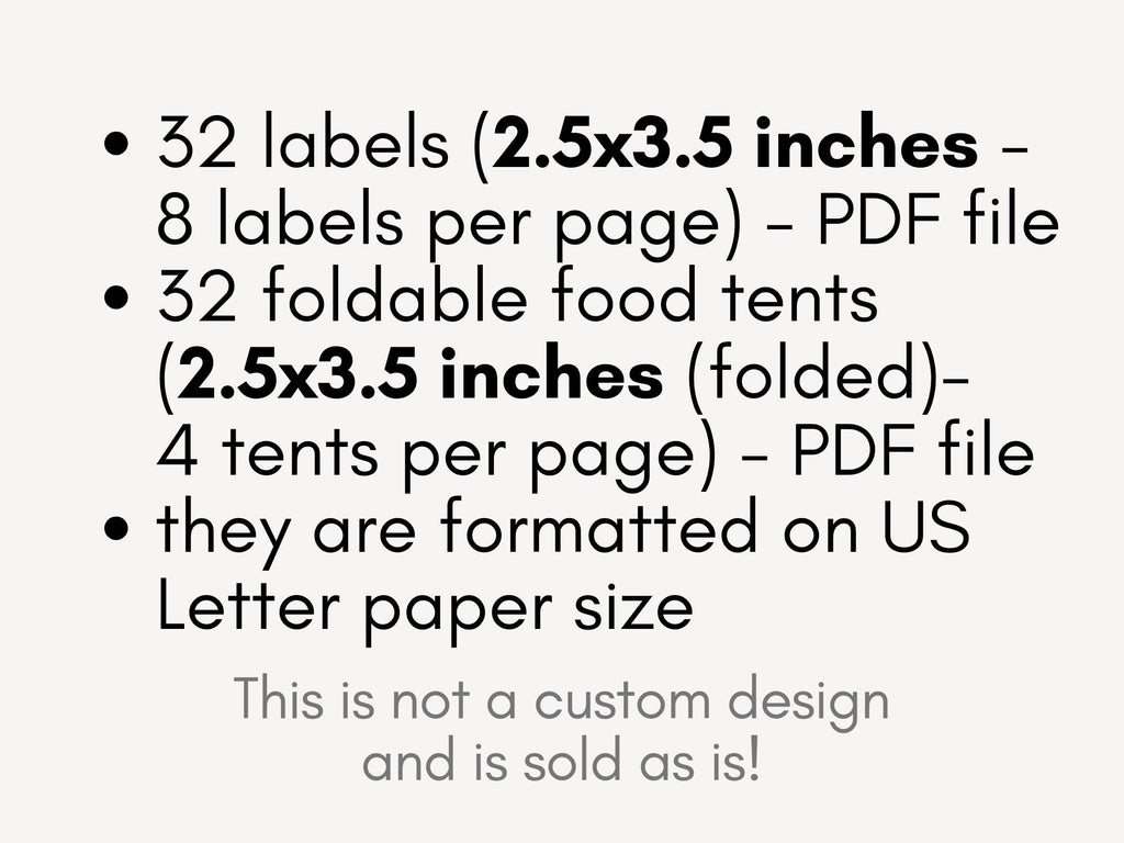 Taco Bar Labels, Taco Food Tent Cards PRINTABLE, Graduation Taco Bar C