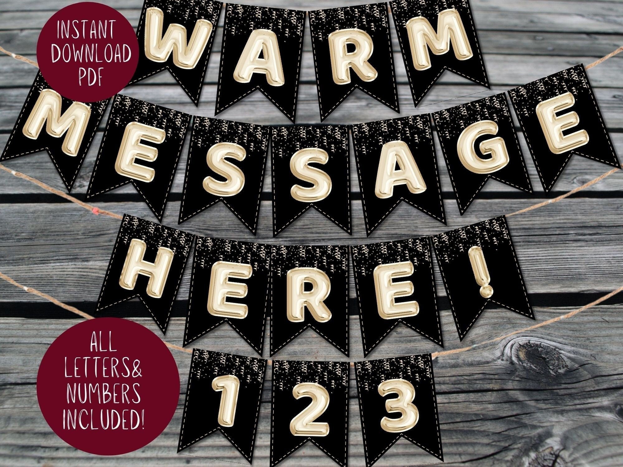 Graduation Banner Personalizable Printable