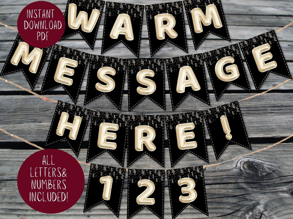 Graduation Banner Personalizable Printable