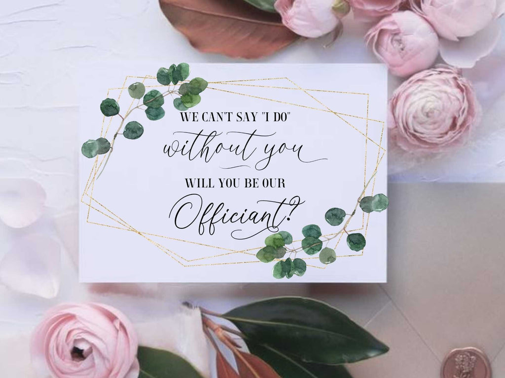 Will You Be Our Officiant Card PRINTABLE, Officiant Proposal Card, We