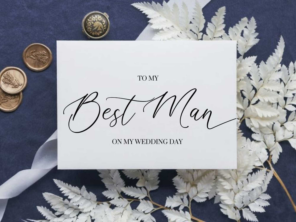 To My Best Man On My Wedding Day Card PRINTABLE