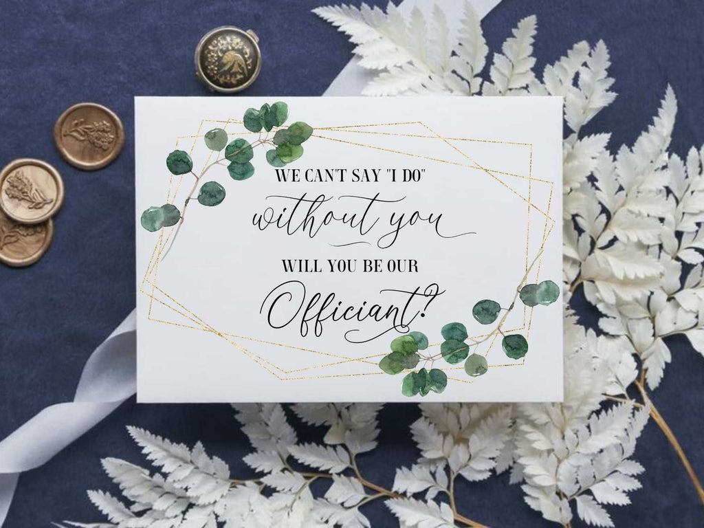 Will You Be Our Officiant Card PRINTABLE, Officiant Proposal Card, We