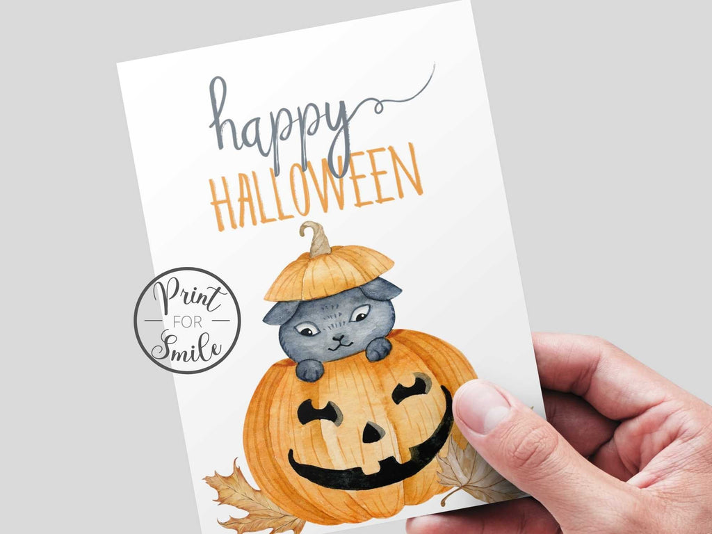 PRINTABLE Happy Halloween Cards Set