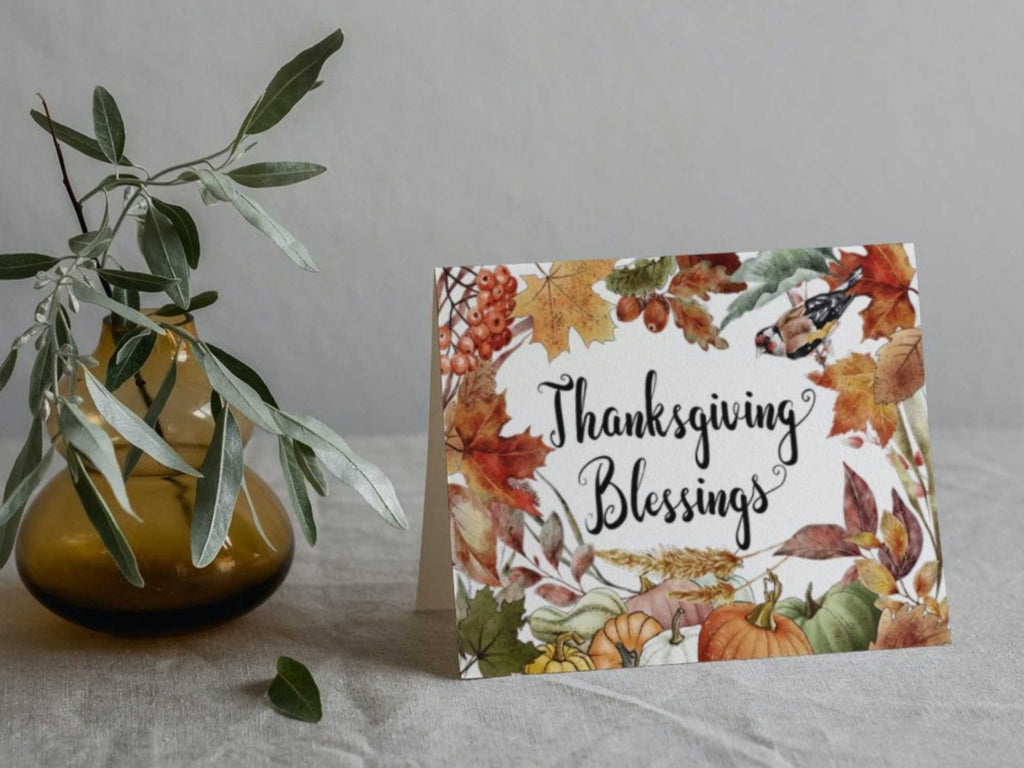 PRINTABLE Thanksgiving Blessings Card