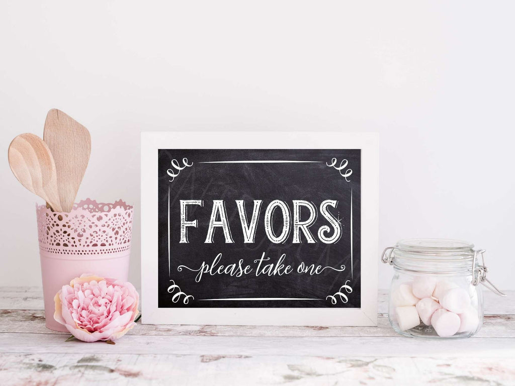 Chalkboard Favors Sign PRINTABLE