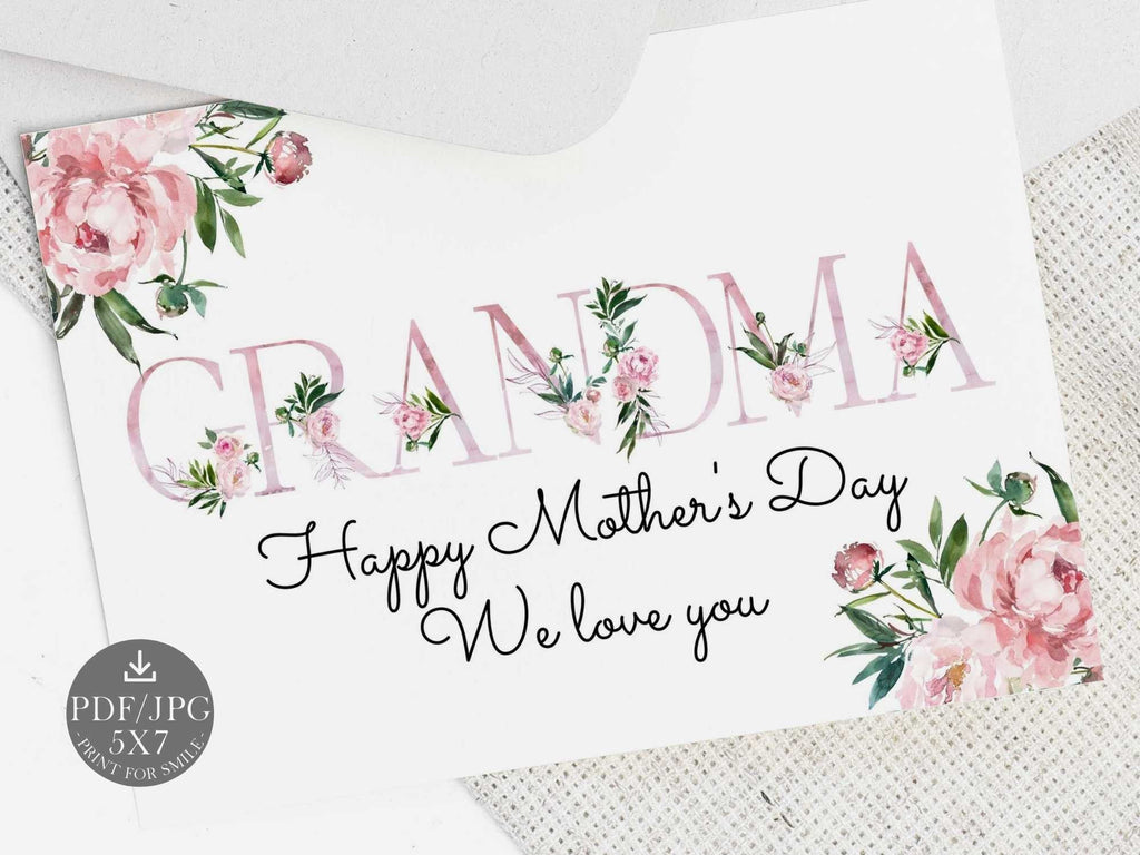 Grandma Mothers Day Card Printable