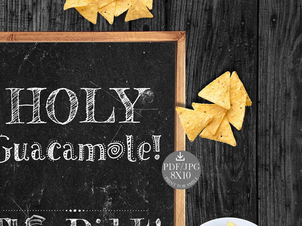 Holy Guacamole They Did It Sign Printable Fiesta