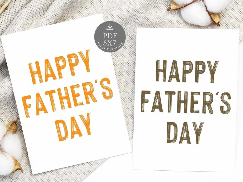 Happy Fathers Day Card Printable 5 Cards